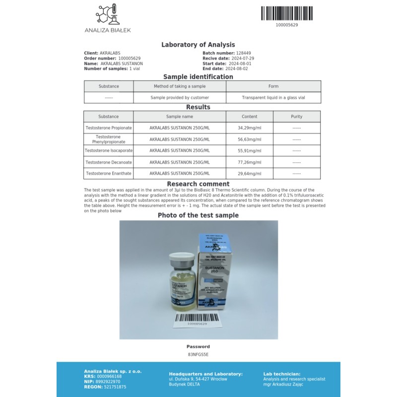 SUSTANON 250 (AKRA LABS)